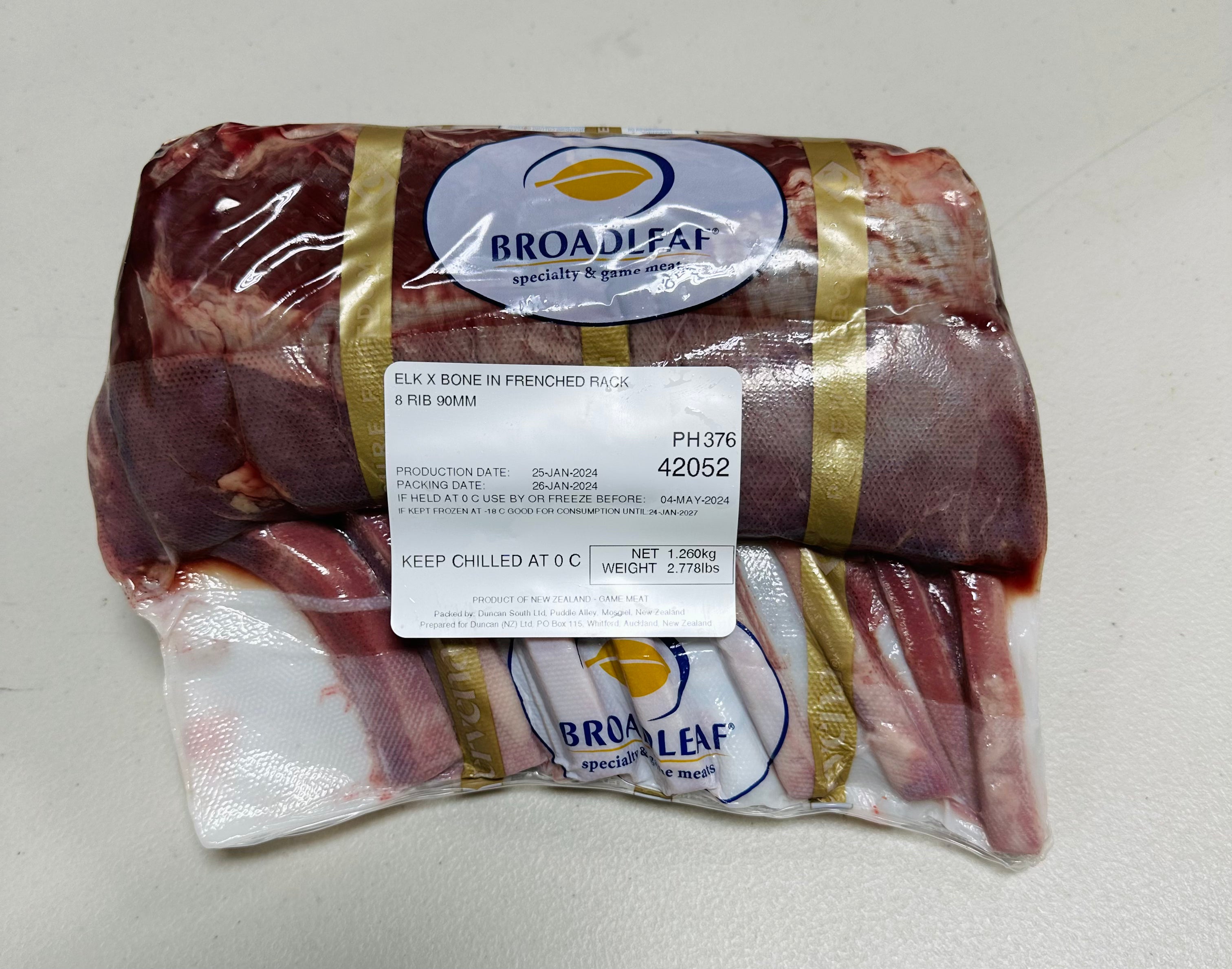 Elk Rib Rack: Cervena 8-Rib Rack - Buy Onlin – Second City Prime Steak ...